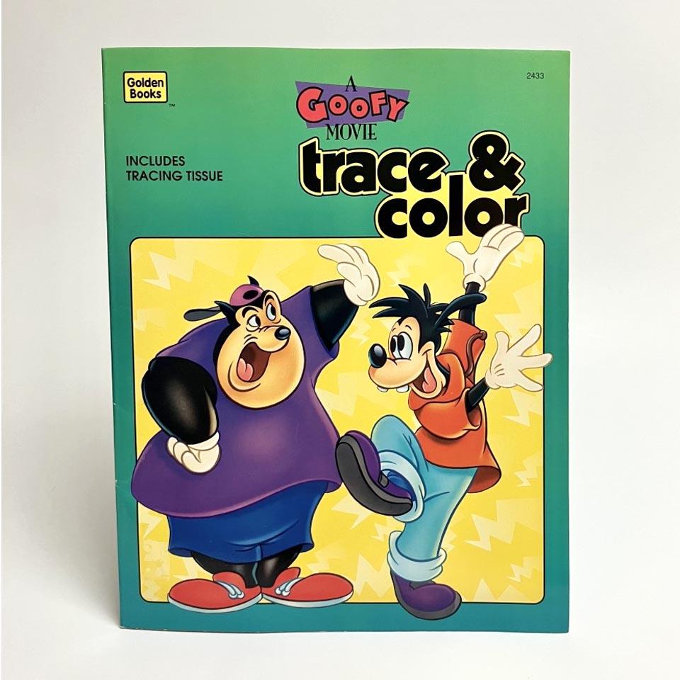 Cahier d'activités vintage A Goofy Movie Trace & Color - LOCCASION